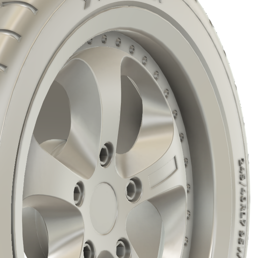 🚗 1/24 Llantas 17x8,5 RE Amemiya (RE96E8↩宮) AW-7・Archivo 3D para ...