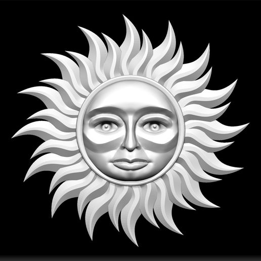 STL file Sun Decoration 3D Print Model - Radiant Sun STL File - Solar ...