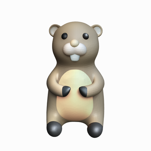 STL file funny Capybara sitting figure 👧 ・3D printer model to download ...