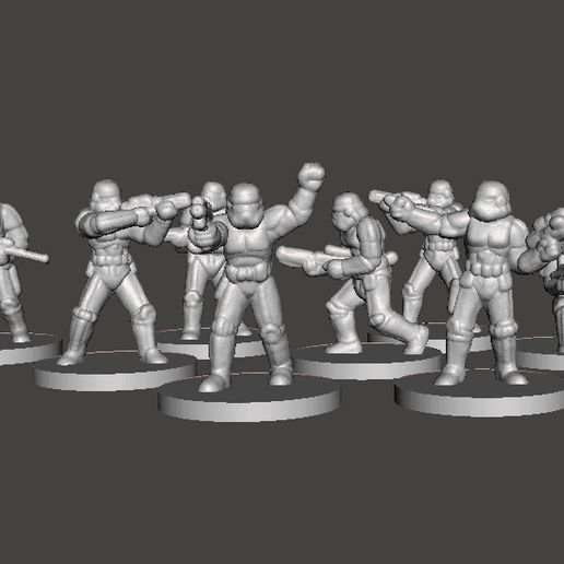 🫡 6MM SCALE SW STORMTROOPERS SET MINIATURE MODELS FOR SCIFI GAMES EPIC ...