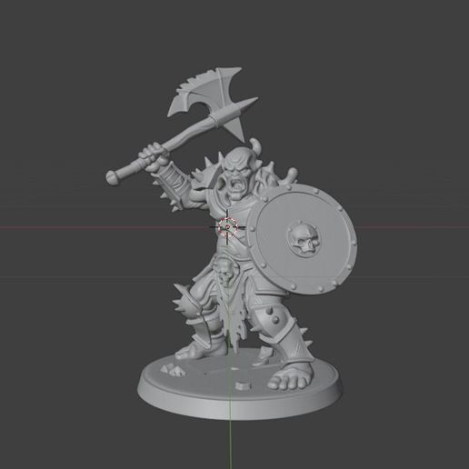 👨 dnd plasmoid barbarian・ STL File for 3D printing・Cults