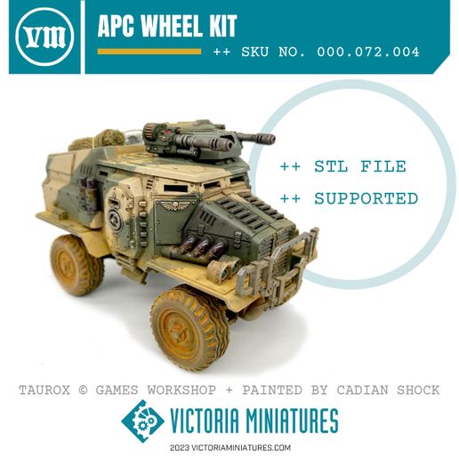 Archivo 3D Kit de ruedas APC para Taurox 🎲 ・Diseño de impresora 3D para ...