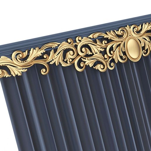 🏛️ Collection of Cornice Classic Curtain・ 3D File for CNC machining ...