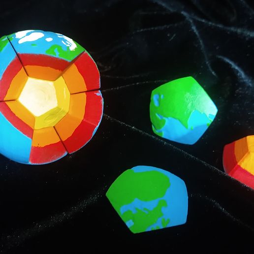 STL file Magnet Sphere Puzzle (Planet Earth) 🧲 ・3D printable model to ...