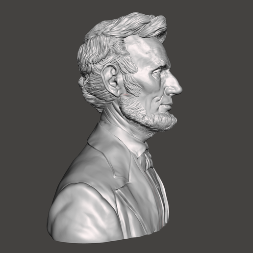 3D file 3D Model of Abraham Lincoln - High-Quality STL File for 3D ...