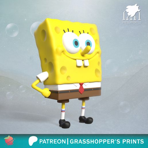 STL file Sponge Bob SquarePants Fanart 🧽 (OBJ)・3D printing design to ...