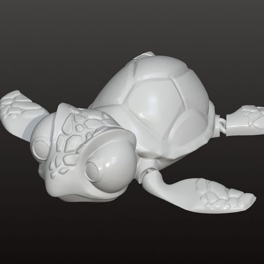 🐢 Flexi Turtle – Finding Nemo Style 3D Model (No Supports Needed)・ STL ...