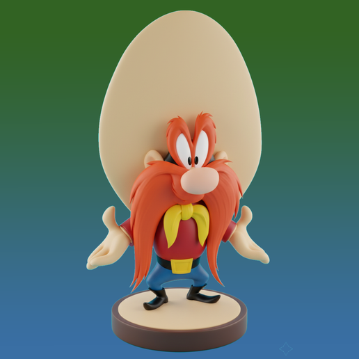 💯 YOSEMITE SAM - 3D figure Infinity/Disney style (100 mm)・ STL File for ...
