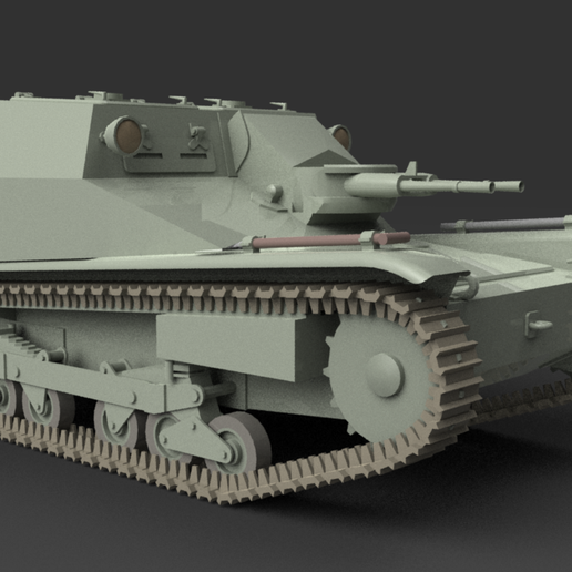🪖 Tank Fiat L3/33・ STL File for 3D printing・Cults