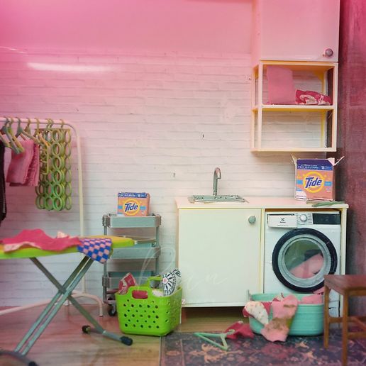 🧺 MINIATURE IKEA- and Electrolux-Inspired Laundry Room Miniature ...