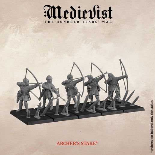 🎲 Archer's stake・Free 3D File for 3D printing・Cults