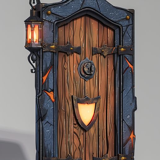 🚪 Enchanted Door Diorama Prop | Fantasy & RPG Entrance Scenery for ...