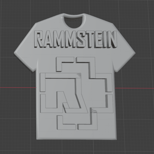 Free STL file Rammstein T-shirt keychain 👕 ・Model to download and 3D ...
