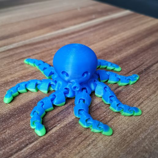 3D printable Cute Mini Octopus・Cults