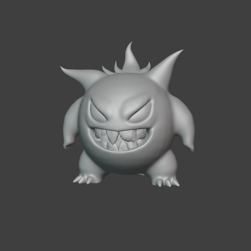 🗝️ Toothy Gengar and Keychain・Free STL File for 3D printing・Cults