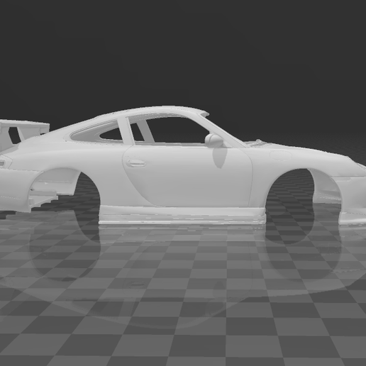 🏎️ Porsche 911 (996) GT3 Race 2001 Shell Body – Divided Parts for Easy ...