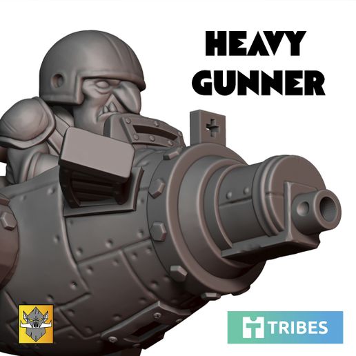👺 Goblin Heavy gunner・ STL File for 3D printing・Cults