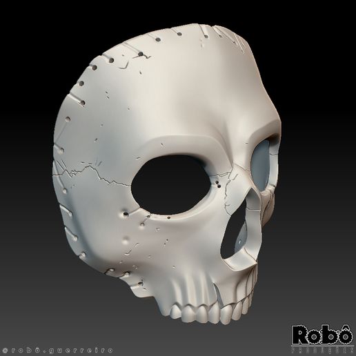 👻 Ghost Mask MW3 Simon Riley (Highly Accurate) - STL model 3D print ...