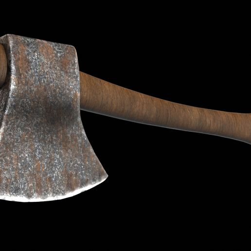 🪓 Rusty Axe 3D Model・ 3D File for 3D printing・Cults