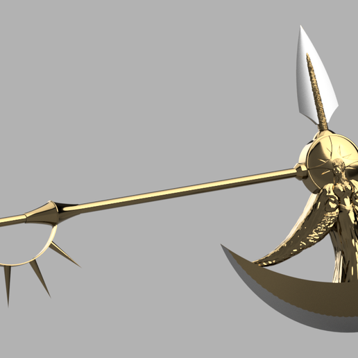 🪓 Nanatsu No Taizai - Seven Deadly sins - Rhitta - Escanor's Axe - 3D ...