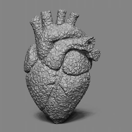 💜 Stone Heart・ STL File for 3D printing・Cults