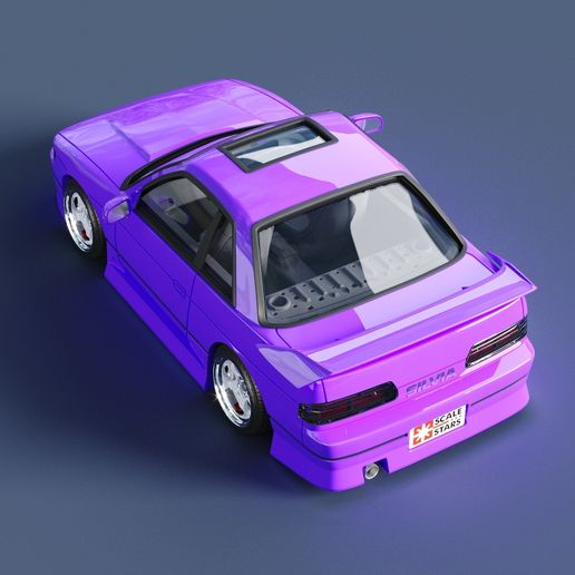 🚗 Nissan S13 silvia BN Sports. Cartoon style model kit・ 3D File for 3D ...