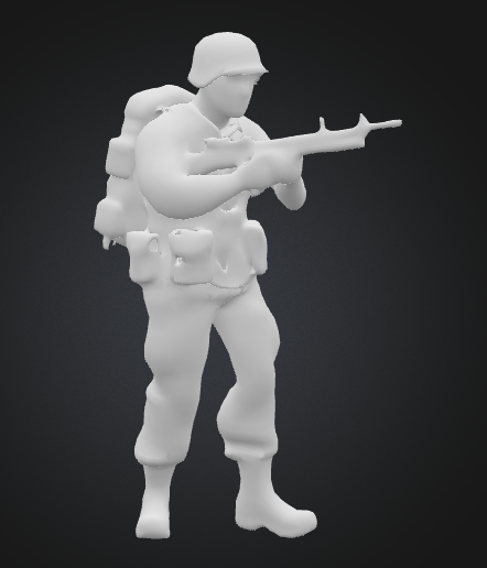 🫡 WW2 German Soldier・Free STL File for 3D printing・Cults