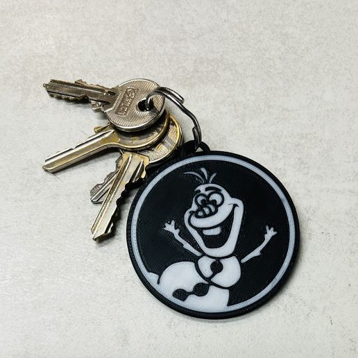 ☃️ olaf Snowman keychain・ 3MF File for 3D printing・Cults