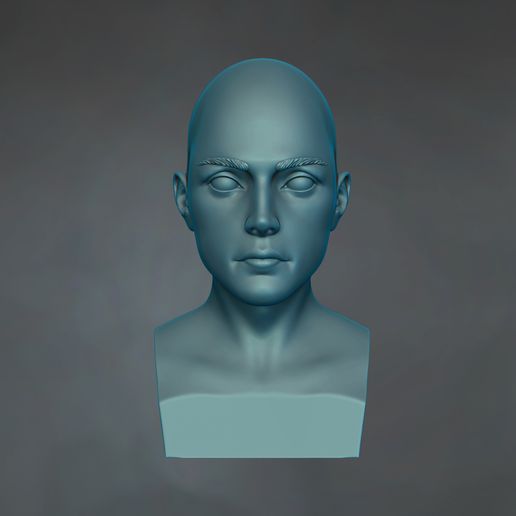 ♀️ Female 3d head・Free STL File for 3D printing・Cults