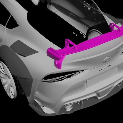 🚗 Toyota Supra Mk5 custom wing・ STL File for 3D printing・Cults