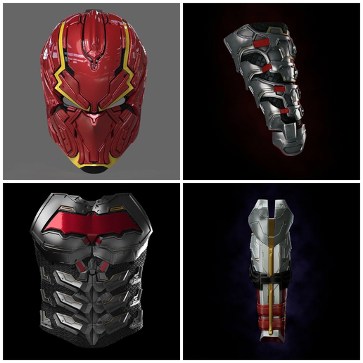 🗡️ Red Hood Samurai Costume STL 3D FILE・ STL File for 3D printing・Cults