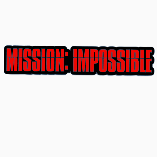 STL file 2x MISSION IMPOSSIBLE Logo Display by MANIACMANCAVE3D 👾 ・3D ...
