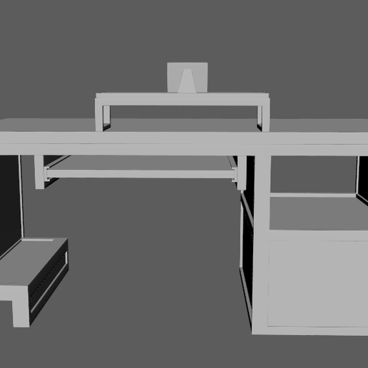 3D file Computer desk model 🖥️ ・3D printer model to download・Cults