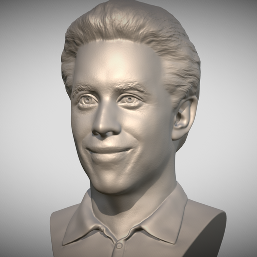 👤 Jerry Seinfeld bust for 3D printing・ STL File for 3D printing・Cults