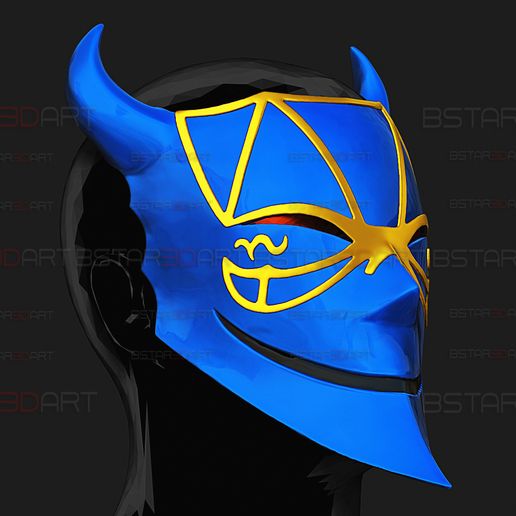 👨‍🎨 Demiurge Half Mask - OverLord Cosplay・ STL File for 3D printing・Cults