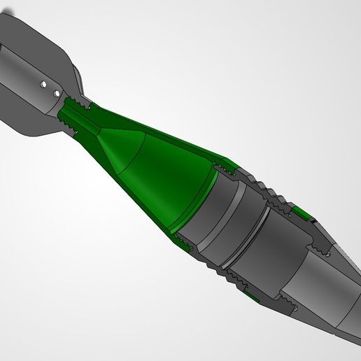 🪖 60 mm Mortar Round – HEI Variant (Replica)・ STL File for 3D printing ...