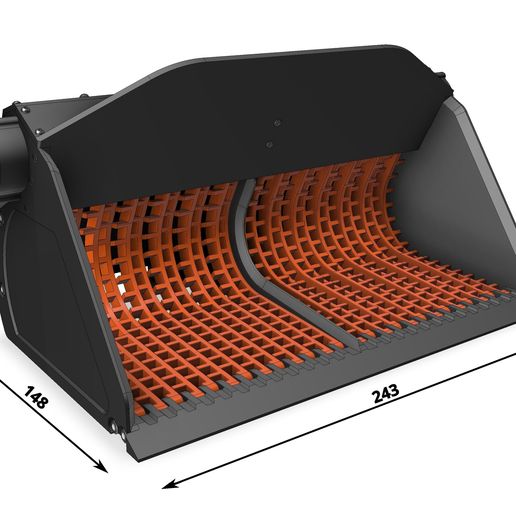 🪣 Screening bucket for wheel loader Harmony 370 in 1/14 scale by Lukas ...