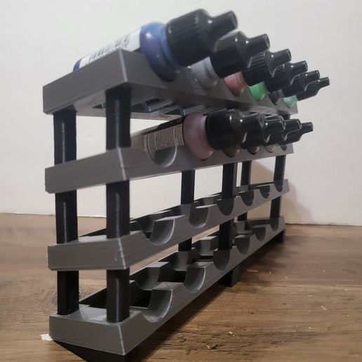 🎨 .57 OZ Stackable Paint Holder・Free STL File for 3D printing・Cults