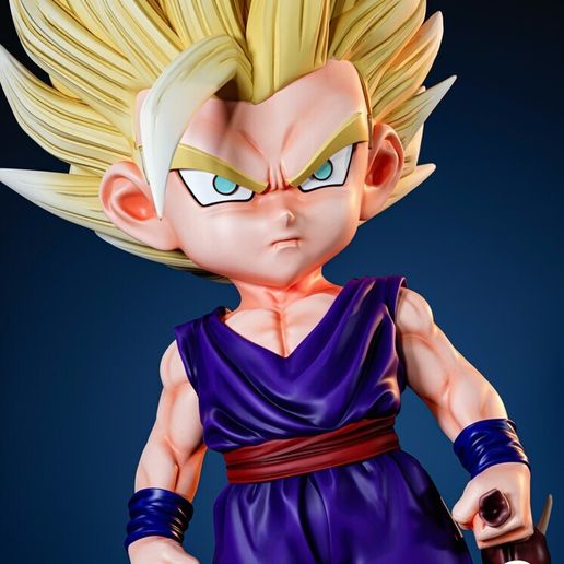 🗿 Son Gohan - DBZ- CHIBI・ 3D File for 3D printing・Cults