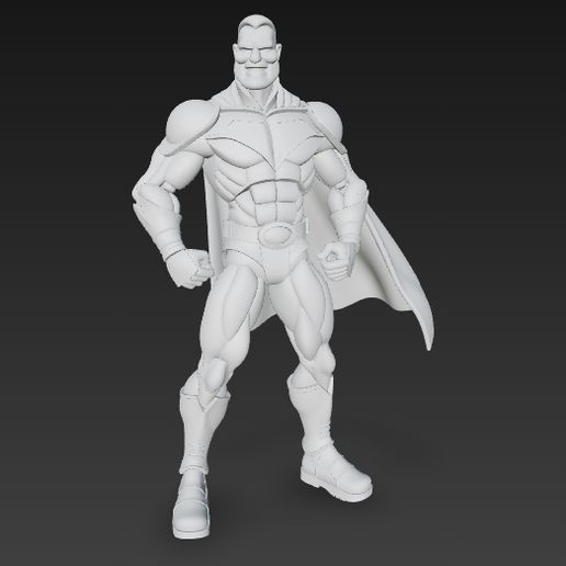 🦸 Classic Superhero – Comic-Style Action Hero 3D Model・ STL File for 3D ...