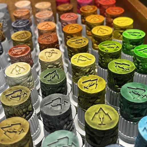 🎨 Dungeons Deep Speed Paint Toppers・Free STL File for 3D printing・Cults