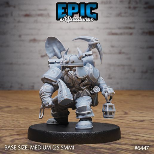 🎲 Dwarf Adventurer Miner ‧ DnD Miniature ‧ Tabletop Miniatures ‧ Gaming ...