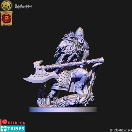 🦁 High elves white Lion guard (new version)(elf)・ 3D File for 3D ...