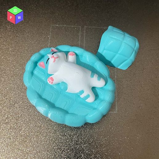 😴 Cute Sleeping Cat Set・ STL File for 3D printing・Cults