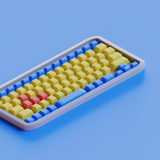 3D file Keyboard ⌨️ ・3D printer design to download・Cults