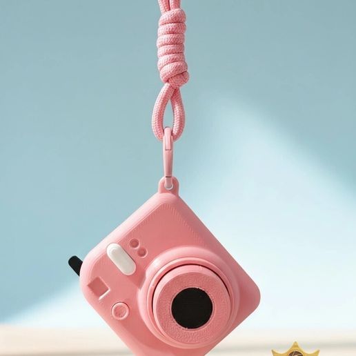 👌 Instax Mini Fidget Clicker Keychain with Photo Holder STL 3MF File ...