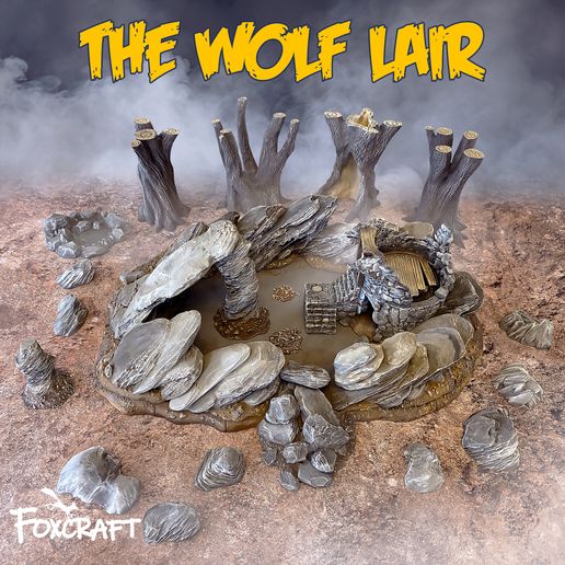 🐺 The Wolf Lair・ 3D File for 3D printing・Cults