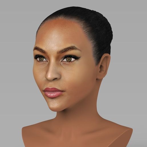 👩 Beautiful woman bust for full color 3D printing TYPE 4・ 3D File for ...