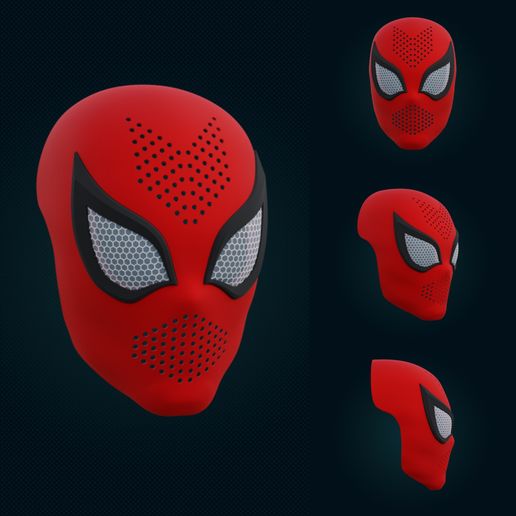 🦸‍♂️ Marvel Rivals Spiderman faceshell・ STL File for 3D printing・Cults