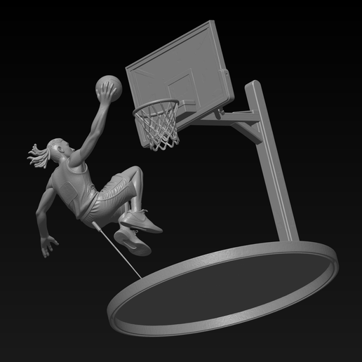 🏀 basketball player and basketball hoop・ STL File for 3D printing・Cults
